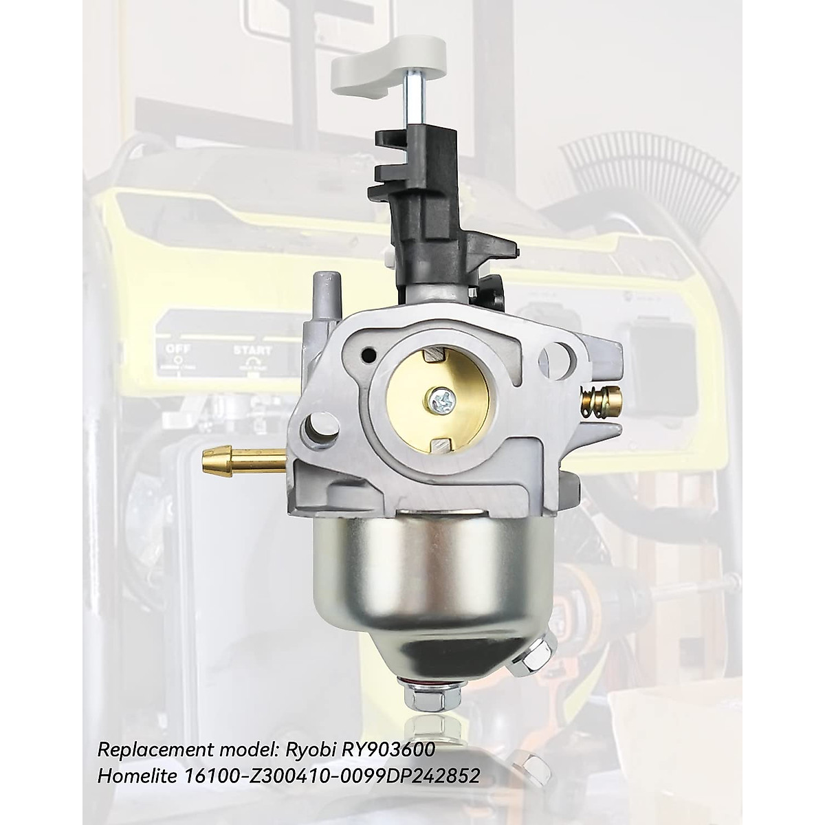 Carburetor Fits for RYOBI RY903600 212cc 3600 4500 Watt Inverter Generator Compatible with Homelite 16100-Z300410-0099 DP242852
