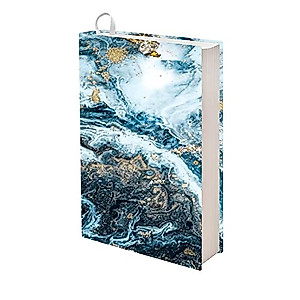 GLENLCWE Blue Marble Book Covers for Hardcover Textbook Novelty Book Cover Protector Book Dust Jacket Covers,Easy to Put On