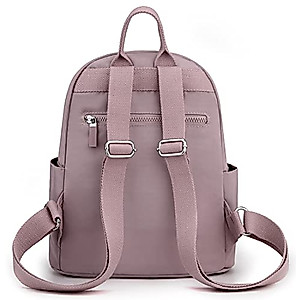 Collsants Small Backpack for Women Mini Backpack Small Backpack Purse Nylon Day Packs (Light Purple)