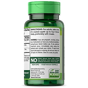 Vitamin C with Rose HIPS and Bioflavonoids | 500mg | 100 Caplets | Vegetarian, Non-GMO & Gluten Free | by Nature's Truth.