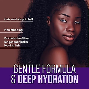 The Mane Choice The Alpha Easy On The Curls Detangling Hydration Shampoo, Gentle, Non-Stripping Clarifying Shampoo, Helps Remove Knots & Tangles, Supports Natural Hair Growth & Retention, 8 oz