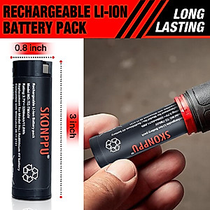 SKONPPU 3.7V 3200mAh Replacement Battery Compatible with Milwaukee 48-11-2131.