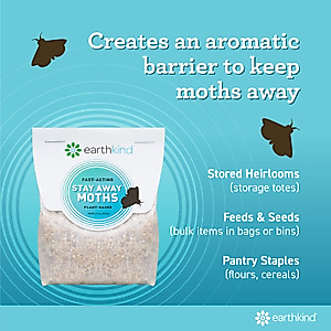 Stay Away Moths Deterrent Pest Control Scent Pouches - All Natural, Environmentally Friendly, No Mess (4-Pack)