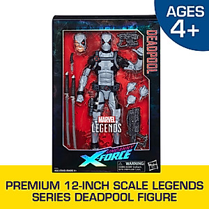 Marvel E1974 Hasbro Legends Series 12" Deadpool Action Figure from Uncanny X-Force Comics with Blaster/Weapon Accessories & 30 Points of Articulation (Amazon Exclusive)