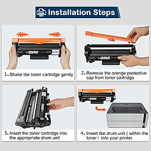TN760 Toner for Brother Printer,2 Pack TN-760 Toner Cartridge Black High Yield for Brother TN760 TN-760 TN730 TN-730 for HL-L2350dw MF-L2750dw HL-L2390dw MF-L2710dw DCP-L2550dw...
