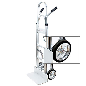 (1 Pc) Troy Safety WAW8 8" x 1 5/8" Aluminum Flat Free Wheel for Hand Trucks