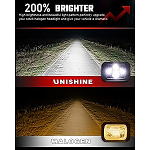 UNI-SHINE New DOT 5x7 LED Headlights 2PCS Sealed Beam 7x6 Led Headlights 110W 200% Brighter, Turn signal DRL Hi/Low Beam Compatible with Jeep XJ YJ express Pickup H6054 H5054 6052 6053 Replacement