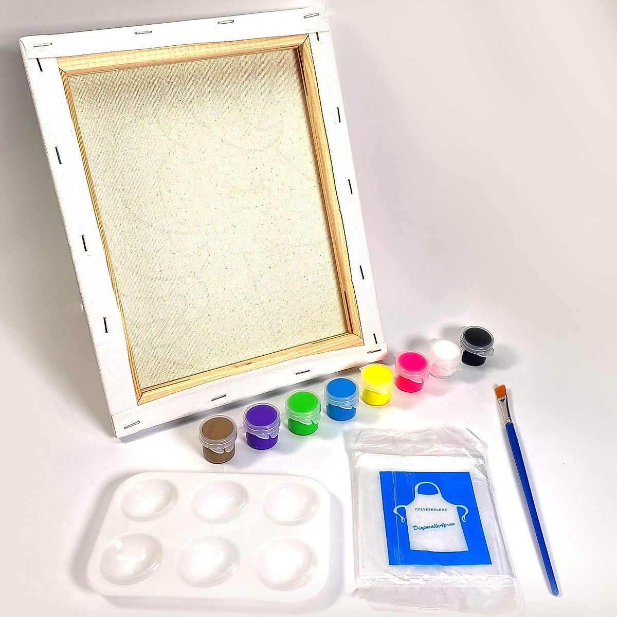 Indigo Art Studio Pre Drawn Canvas Paint Kit for Adults Kids | Stenciled | Art Activity | Afro Queen Retro | DIY Birthday Gift & Sip and Paint With Twist Party Favor (8x10 Inches)