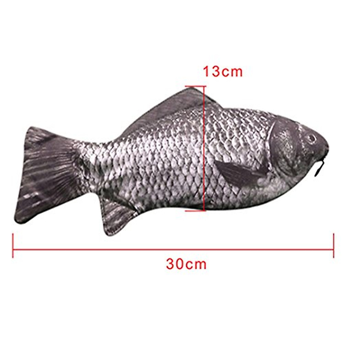 Gotoole Women’s Creative Pen Bag Fish Shape Penceil case Oxford Fabric Zip Wallet