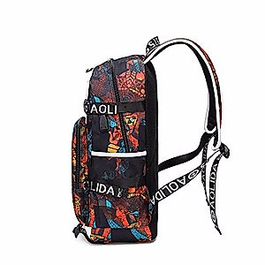 Jonathan Joestar Oxford Daypack USB Charging Laptop Backpack Anime Travel Bagpack,Street Style (13)