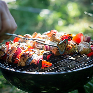 IPROUDER Dutch Oven Lid Lifter, Dutch Oven Lid Stand, Heat Resistant Gloves, Scissor Tongs, Pot Stand, Trivet for Camping, Dutch Oven Tool Combo, BBQ tool set, Outdoor Camping Cooking Accessories