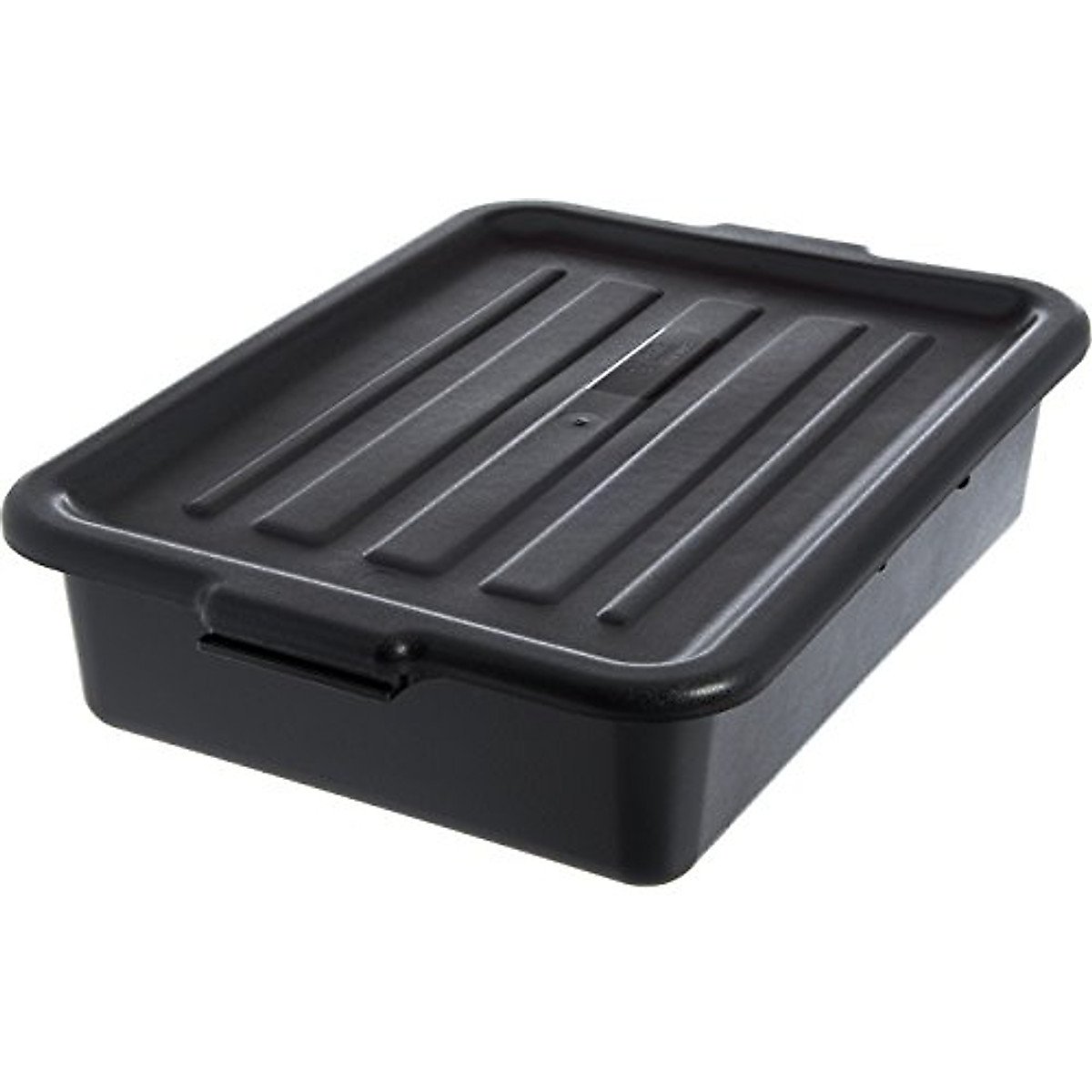 Carlisle FoodService Products N4401203 Comfort Curve™ Ergonomic Wash Basin Tote Box Lid, Universal, Black