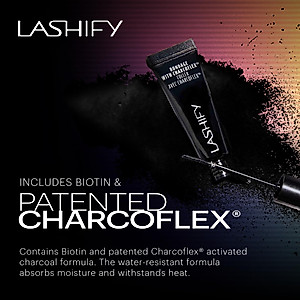 Lashify Bondage Extra Strength Bond with Charcoflex Eyelash Glue for False Lashes and DIY Lash Extensions in Sleek Black
