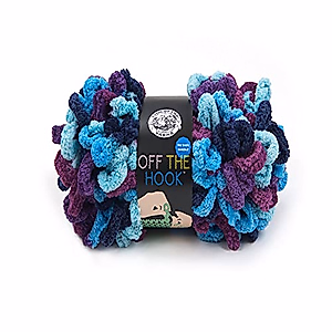 Lion Brand Yarn Off the Hook Yarn, Bulky No-Needle Craft Yarn for Crocheting, Hand-Knitting Yarn, 1-Pack, Hypnotic