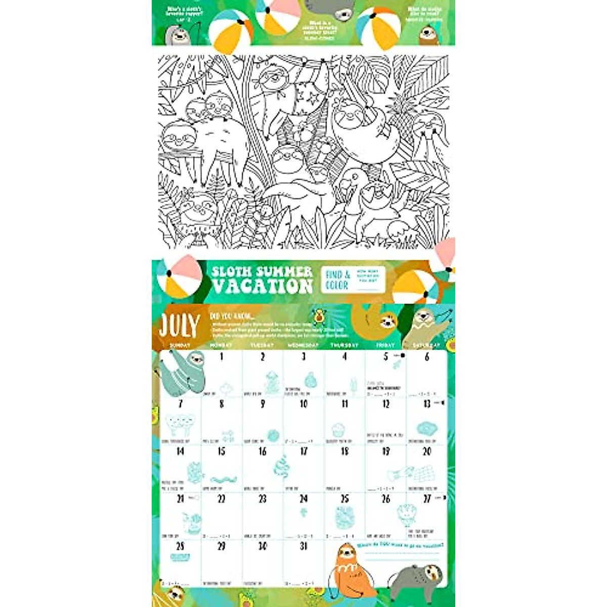 Willow Creek Press Kid’s Plan It Calendar Monthly 2024 Wall Calendar (12" x 12")