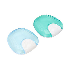 5pcs Slim Retainer Case, Portable Travel Denture Case Storage Container with Tight Snap Lock for Aligners Orthodontic Mouth Guard