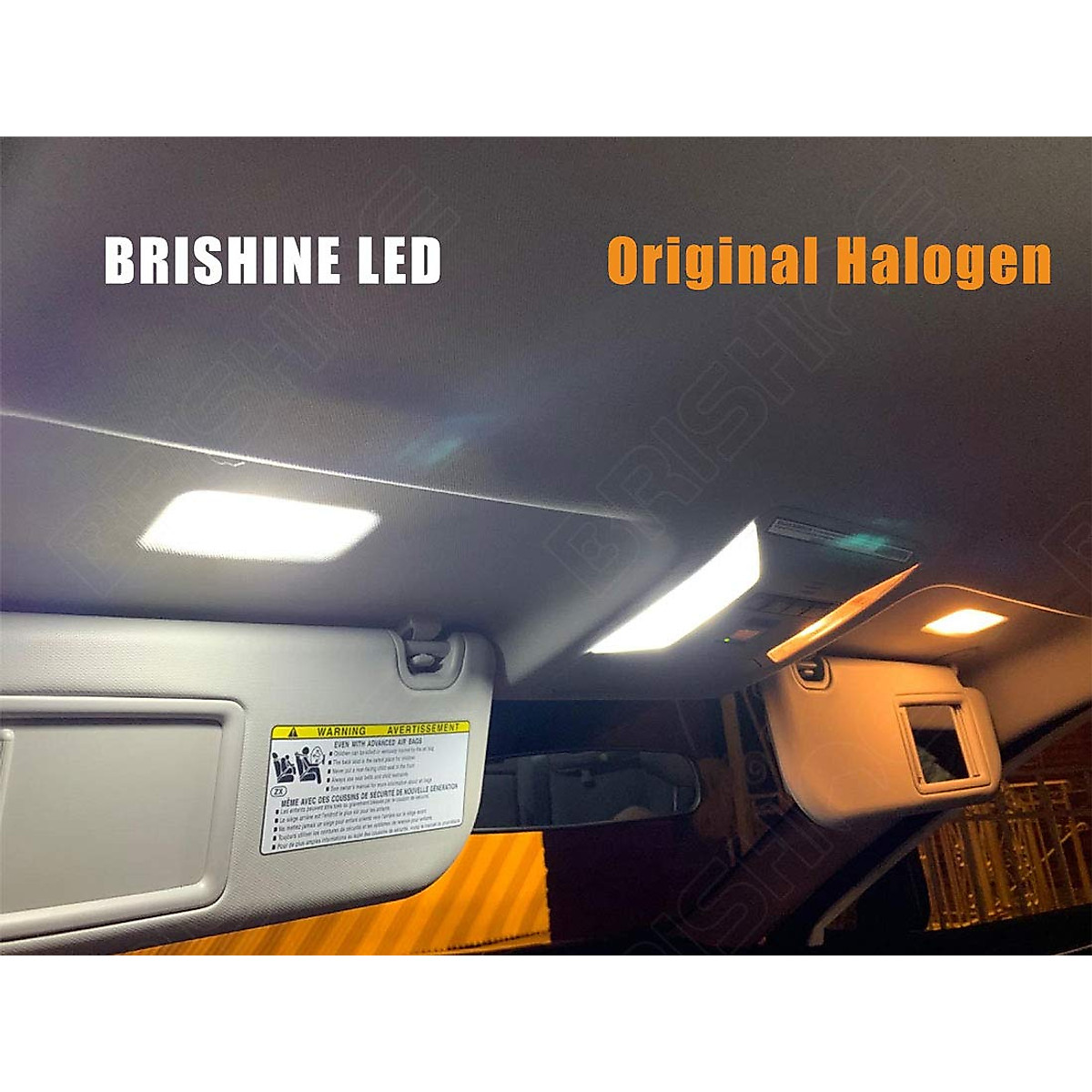 BRISHINE White LED Interior Light Kit for Toyota RAV4 2006 2007 2008 2009 2010 2011 2012 2013 2014 2015 Super Bright 6000K Interior LED Light Bulbs Package + License Plate Lights and Install Tool