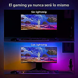 Philips Hue Play Gradient PC Lightstrip [for 32-34 Inch Screens] LED Smart Lighting. Sync for Entertainment, Gaming and Media