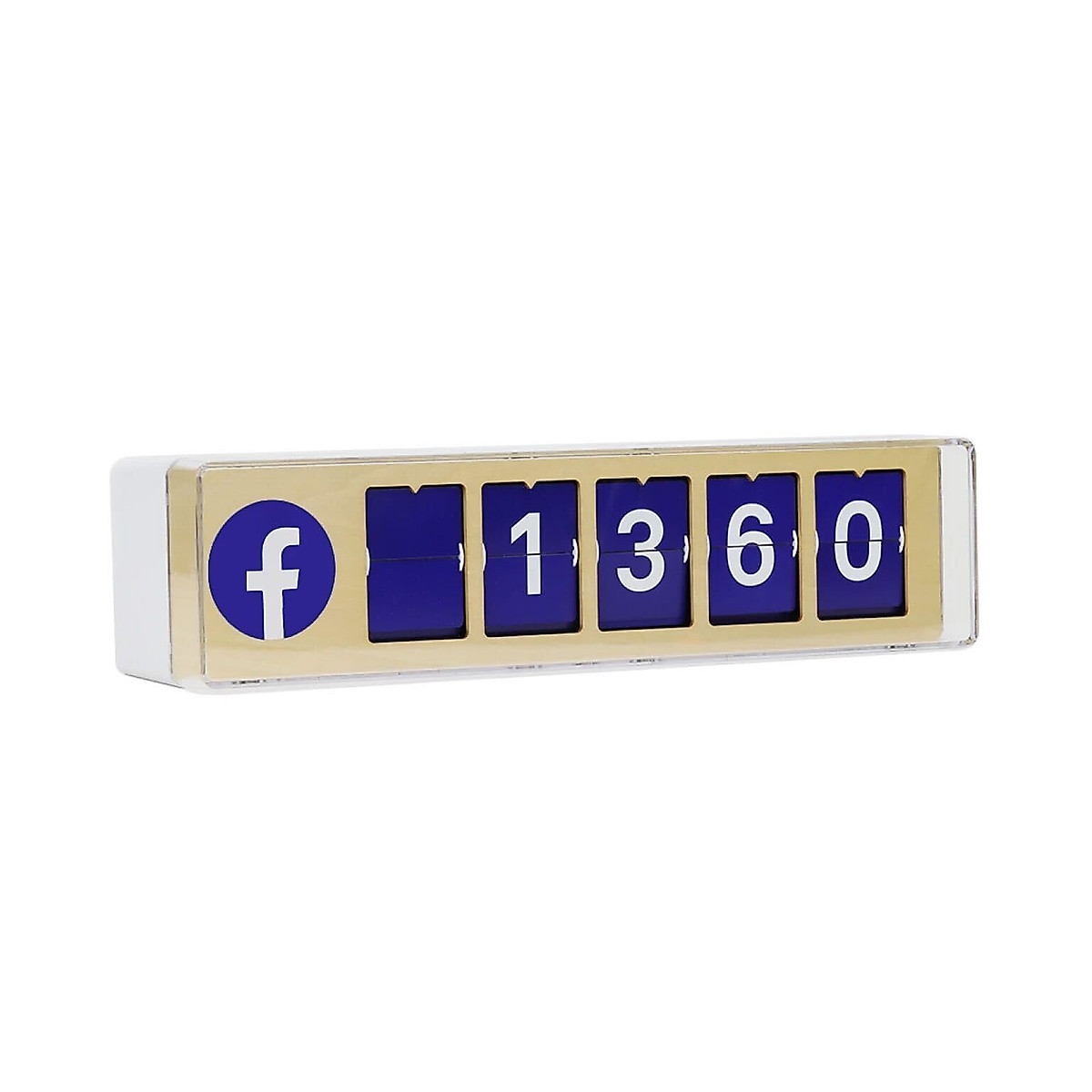 Smiirl - Facebook Follower Counter - Physical Device Connected to Your Business Social Networks in Real Time - Interactive Display - Awareness and Loyalty Booster - Wi-Fi & Hotspot - 5 Digits