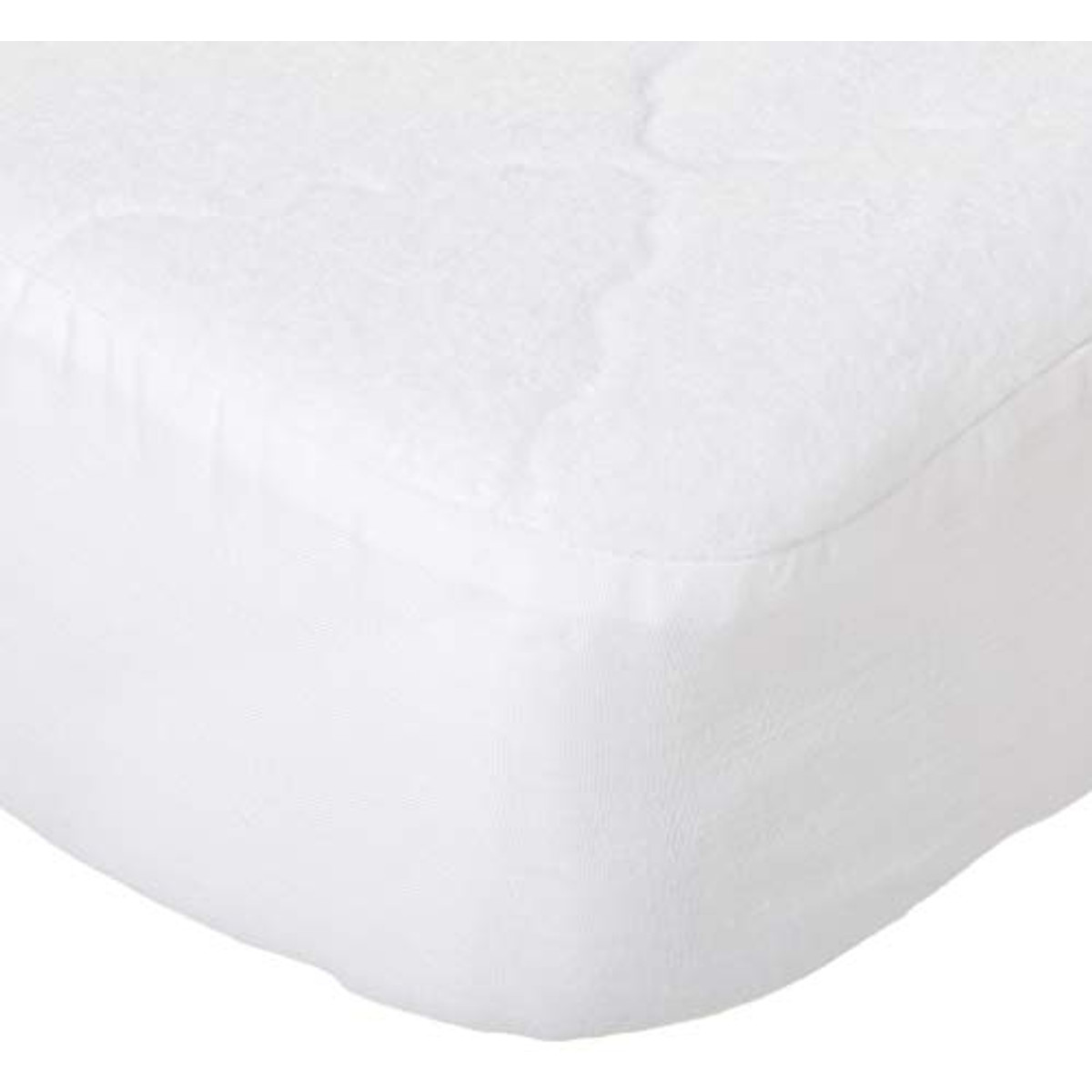 BabyDoll Bedding Fitted Waterproof Bassinet Mattress Protector, 13X29, white
