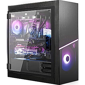MSI MPG SEKIRA 500X Full Tower Gaming Computer Case (Black, 3X 200mm ARGB + 1x 200mm + 1x120mm ARGB Fans, 8 Channel ARGB Hub, USB Type-C, Tempered Glass, MSI Center, E-ATX, ATX, mATX, Mini-ITX)