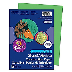 Bright Green Construction Paper