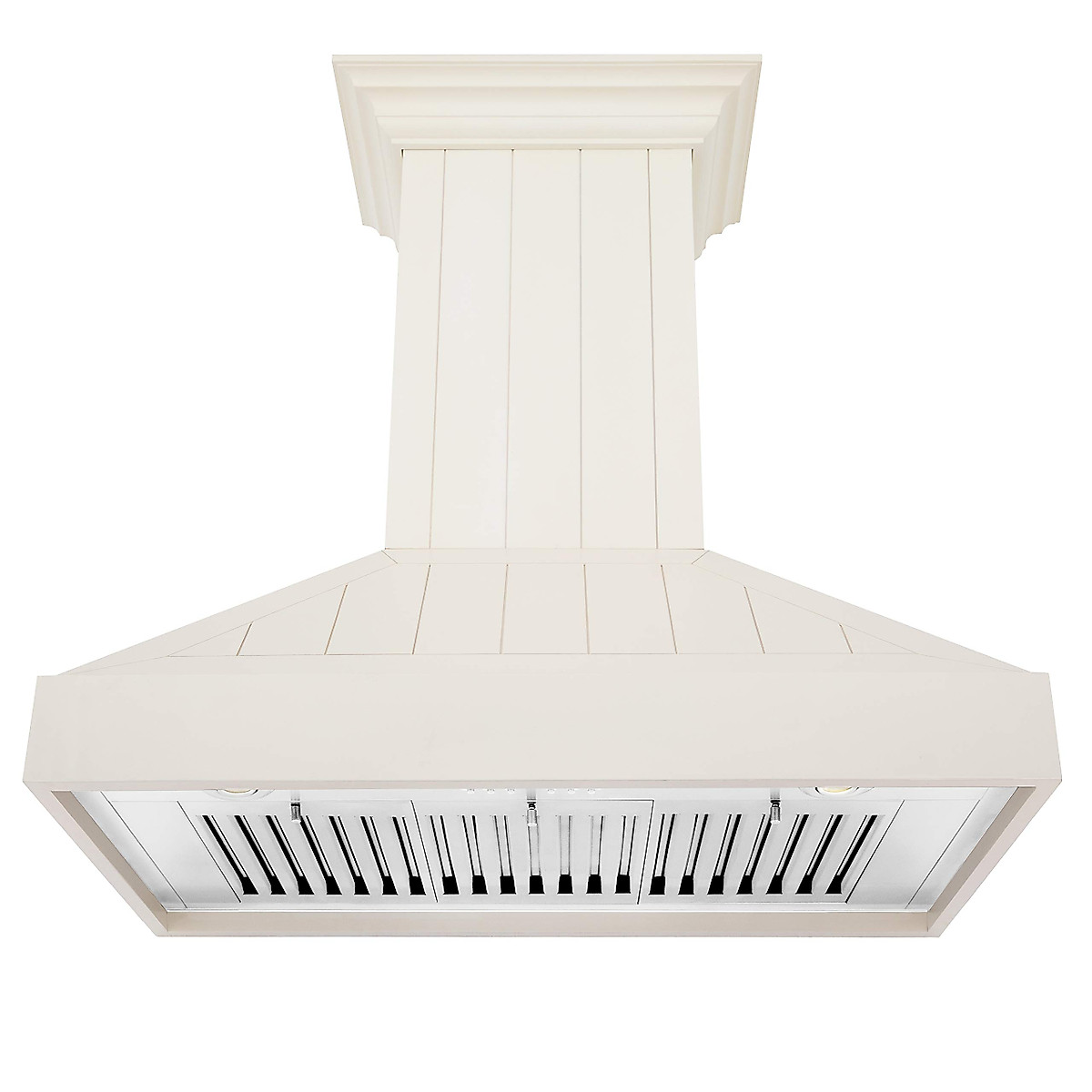 ZLINE 30 in. Wooden Wall Mount Range Hood in Cottage White - Includes Motor (KPTT-30)