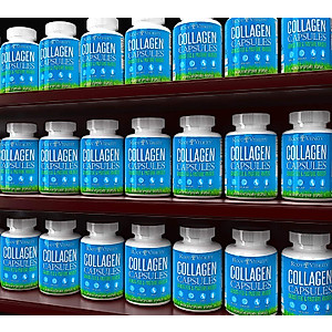 Root Vitality Collagen Peptides Capsules - Grass-Fed, Pasture-Raised Hydrolyzed Protein Supplement for Skin, Hair, & Nails - Non-GMO, Zero Sugar Daily Pills for Men & Women (180 Capsules)