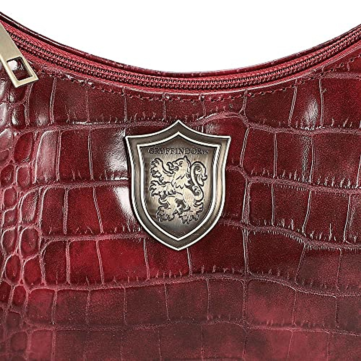 Harry Potter Gryffindor Croco Handbag With Metal Badge