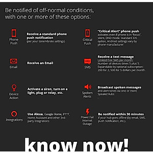 YoLink Smart Home Starter Kit 1/4 Mile World's Longest Range Smart Home Security System Include Smart Hub, Wireless Door Sensor, Water Leak Sensor, and Alexa Google Assistance IFTTT Enabled Smart Plug