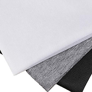 1 Yard Black Interfacing Non Woven 45g Lightweight 58-60" Width One Side Fusible