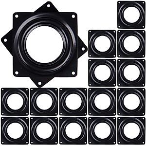 Fasmov 16 Pack 4-Inch Lazy Susan Turntable Bearings, 5/16” Thick Swivel Plate for Serving Trays, Kitchen Cabinet, Craft Project, Makeup Holder