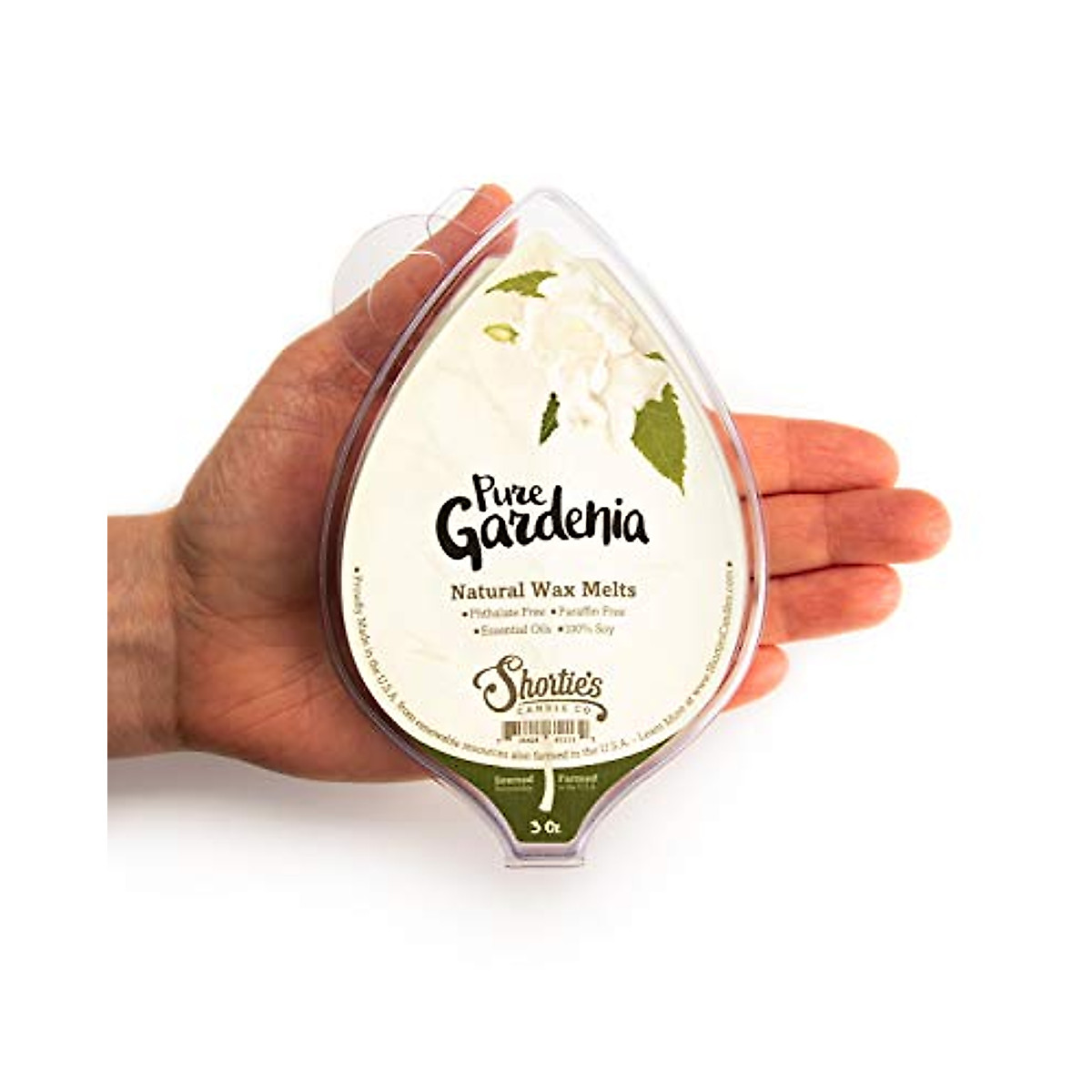 Shortie's Candle Company Natural Floral Soy Wax Melts Variety Pack - 3 Highly Scented 3 Oz. Bars - Gardenia, True Rose, Honeysuckle Jasmine - Soy & Essential Oils, Phthalate & Paraffin Free, Vegan