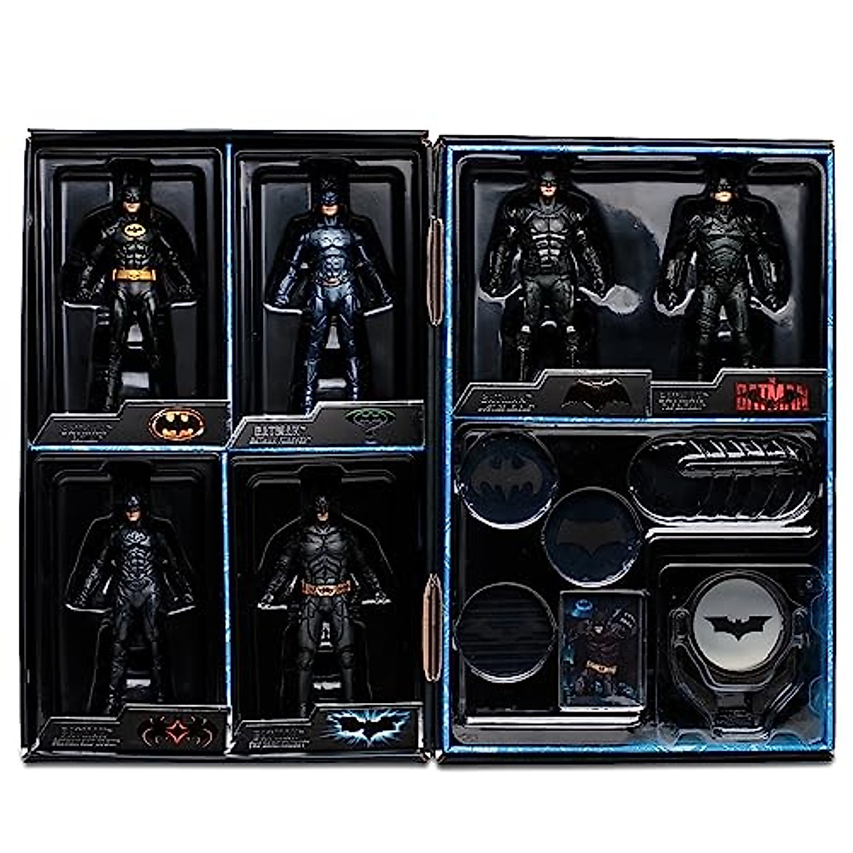 McFarlane Toys - WB 100 DC Multiverse Batman The Ultimate Movie Collection 7in Figure 6pk, Gold Label, Amazon Exclusive