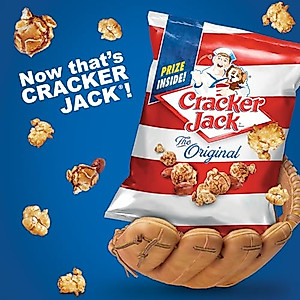 Cracker Jack Caramel Coated Popcorn & Peanuts, Original, 1 Ounce Boxes (Pack of 25)