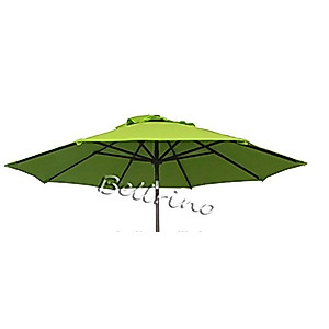 BELLRINO DECOR Replacement SAGE GREEN STRONG AND THICK Umbrella Canopy for 9ft 8 Ribs SAGE GREEN (Canopy Only)