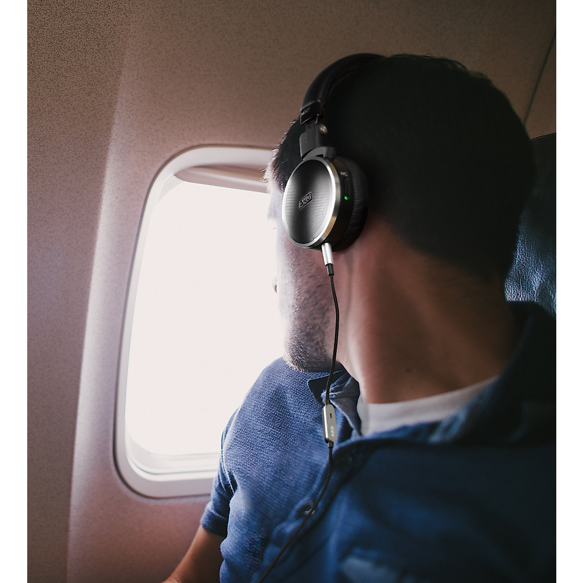 AKG Noise Canceling Headphone Black (N60) (Renewed)