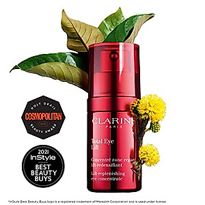 Clarins Total Eye Lift | Award-Winning | Anti-Aging Eye Cream | Targets Wrinkles, Crow's Feet, Dark Circles, and Puffiness For a Visible Eye Lift in 60 Seconds Flat*| Ingredients Of 94% Natural Origin