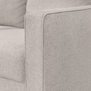 Furinno Bayonne Modern Upholstered Loveseat/Sofa Couch for Living Room, Fog