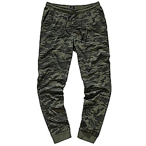 JP 1880 Menswear Big & Tall Plus Size L-8XL Camo Print Pajama Pants olive XXXXX-Large 809018440