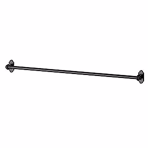 Ikea Steel Kitchen Organizer Set, 31 Inch Rail, 5 Hooks, Black