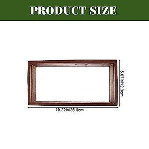 Dried Flowers Photo Frame Wood Vintage Glass Artwork Pressed Flower Display Frame Plant Specimen Herbarium Clip Photo Frame