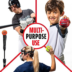 Franklin Sports - Pro Brite - Neon Rubber Teeball - MLB - Youth Tball - Baseball + Softball - Indoor & Outdoor Use