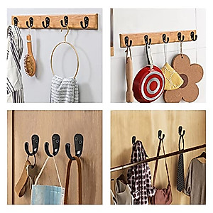 YYwingek 8pcs Wall Hooks and 8 Pack Thickened Heavy Duty Self Adhesive Hooks