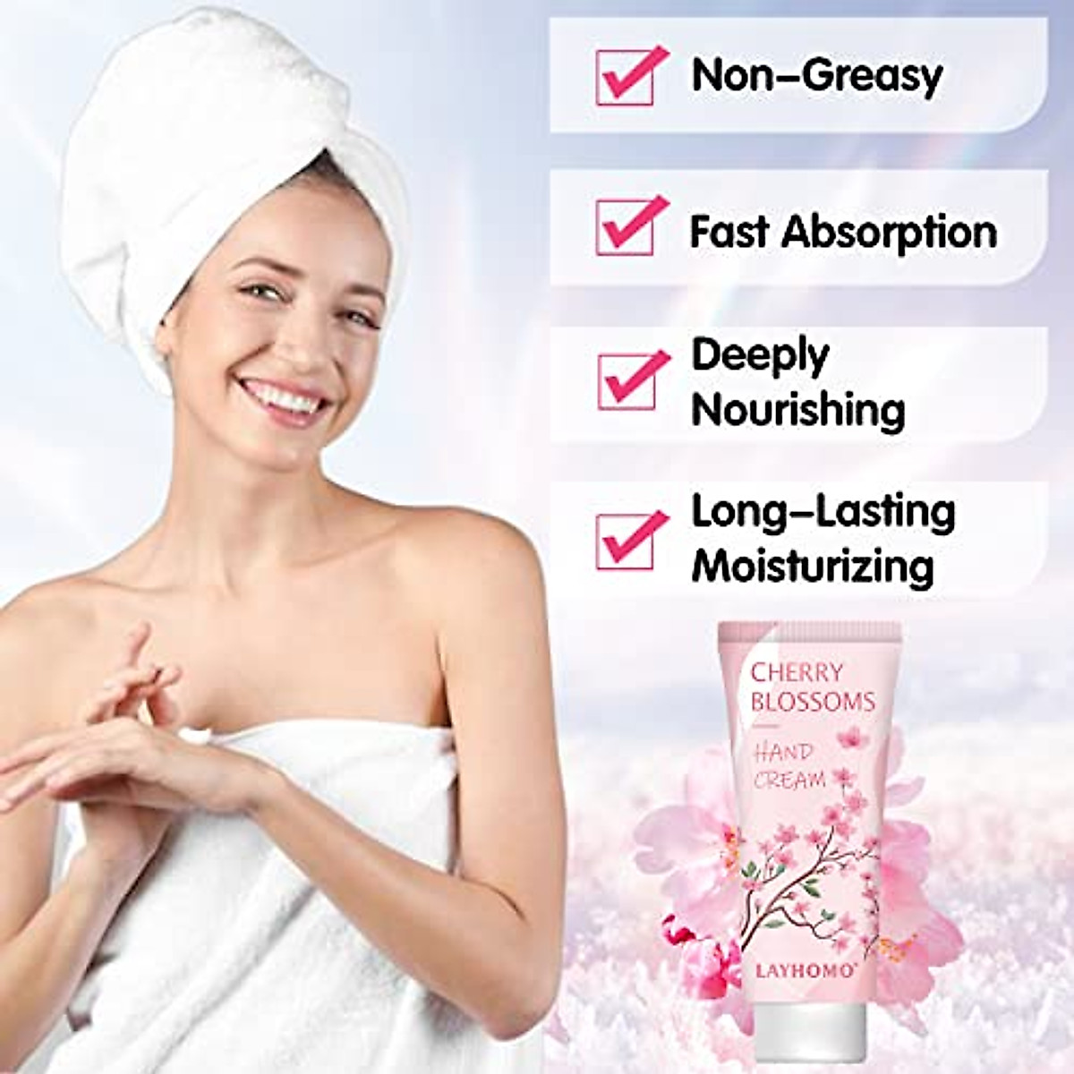 20 Pack Hand Cream Gift Set for Women,Hand Lotion for Dry Cracked Hands,Moisturizing Body Lotion With Vitamin E,Natural Plant Fragrance Travel Size Mini Lotion Bulk Valentine Day Gifts for Her and Mom