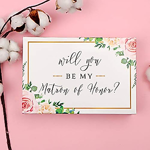 Matron of Honor Proposal Box | 1 pack | Matron of Honor Box | Matron of Honor Proposal Gift | Floral Design
