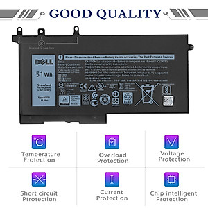 DELL 93FTF Laptop Battery Compatible with DELL Latitude 5280 5480 5580 5590 5490 5288 5290 5488 E5280 E5480 E5580 E5490 E5590 E5290 Precision 15 3520 3530
