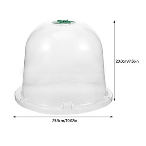 Garden Cloche Plant Protection Cover Outdoor Greenhouse Plant Cover Outdoor Plant Shelter Garden Flower Shelter Winter Plant Protector Plant Nursery Cover Bell Jar Plastic Dome