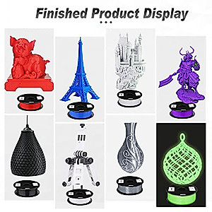 GOOFOO PLA+ 3D Printer Filament 1.75mm,Bubble-Free Clog-Free Tangle-Free Dimensional Accuracy +/- 0.05 mm,1 kg Spool(2.2lbs),White