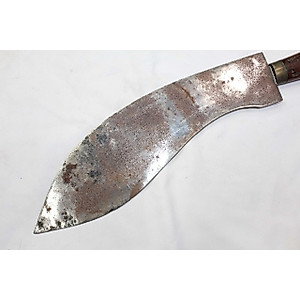 Rajasthan Gems Dagger Knife Kukri Khukuri Old Handmade Steel Blade Engraved Wood Handle D835